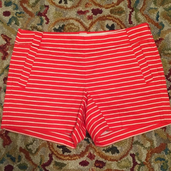 J. Crew | Shorts | J Crew Red Nautical Shorts Size 8 | Poshmark
